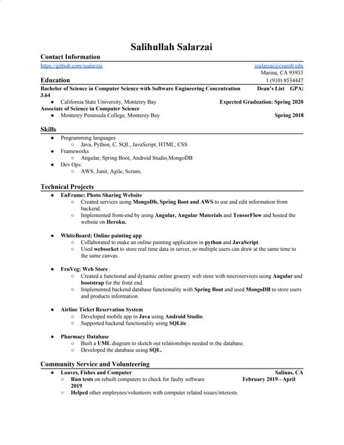 Resume | PDF