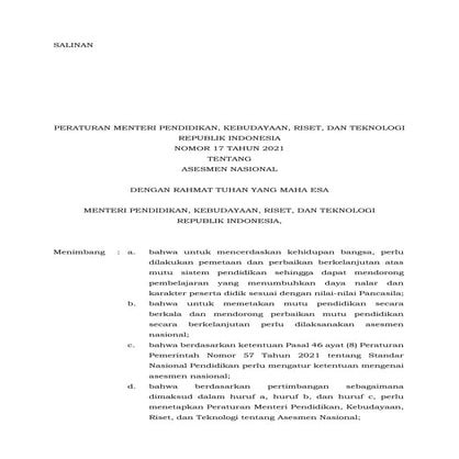 Salinan Permendikbudristek Nomor 17 Tahun 2021 CAP.pdf