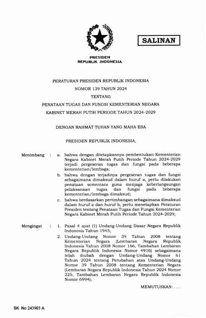 Surat Edaran Nomor 47/SE/2020 | PDF