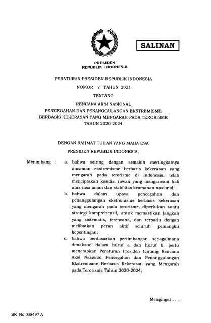 Inpres no. 1 tahun 2010 | PDF