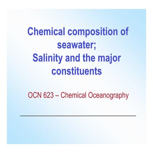 Salinity | PPT