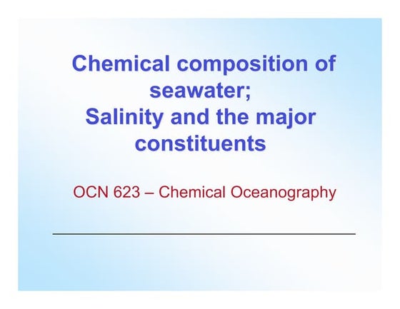 Salinity | PPT