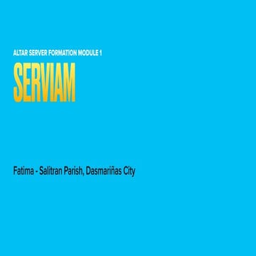 Salitran Altar Server Orientation module | PPT