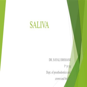 Salivary gland histology | PPTX