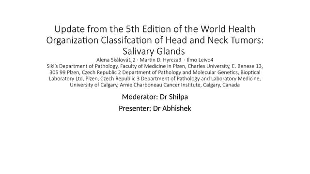 2022 WHO Salivary gland tumors update.pdf