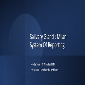 Salivary gland- milan system of reporting.pptx
