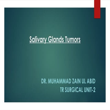 Salivary Glands tumors-2.pptxaAdsdassasds | PPT
