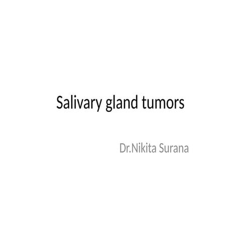 Salivary gland tumors-malignant.pptx 25req | PPT