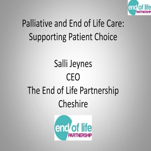 Palliative and End of Life Care conference. 27/10/2016 London | PPTX ...