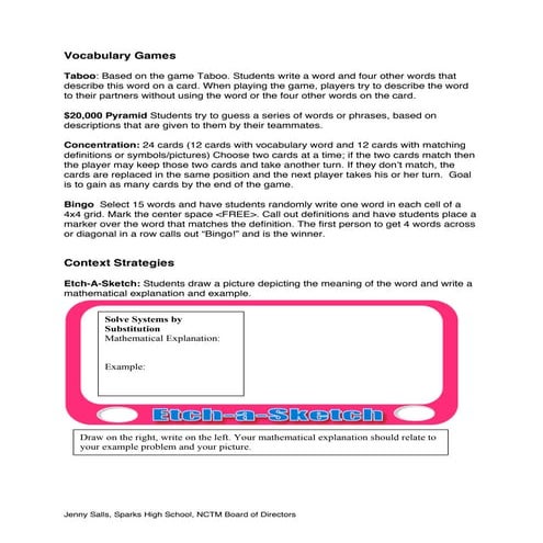 Writing Games | PPTX