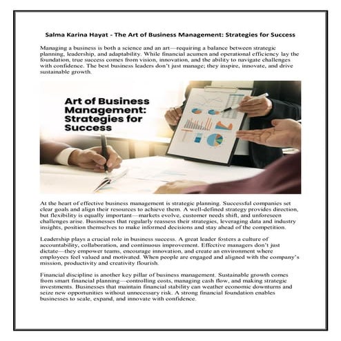 Salma Karina Hayat - The Art of Business Management - Strategies for Success.pdf