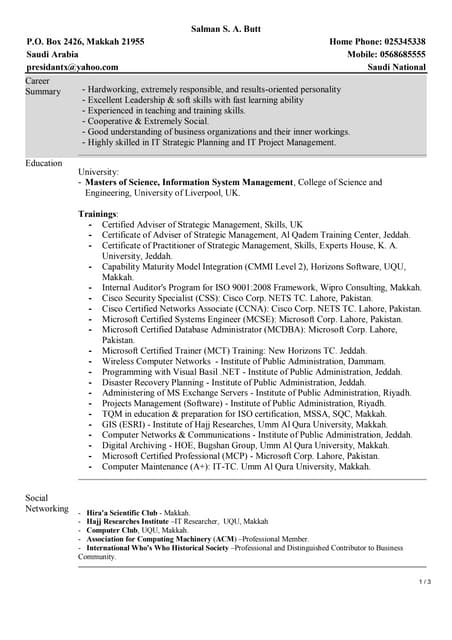 Resume - Tarig Osman Abbas Bakheit (4) | DOC | Legal Services Industry ...