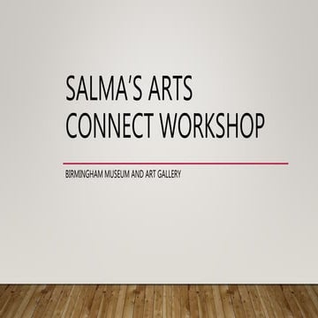 Salma Art's Connect Workshop - Gallery | PPT