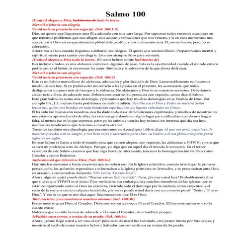 Salmo 100 | PDF