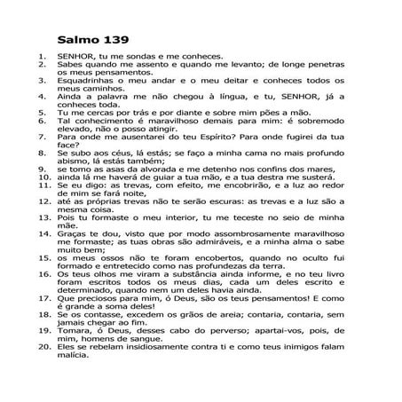 Salmo 139 | PDF