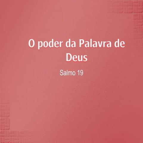 Salmo 19 | PPT