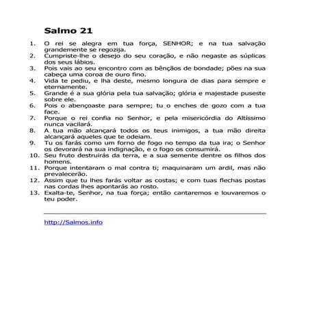 Salmo 21 | PDF