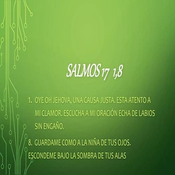 Salmos 17 1,8 | PPTX