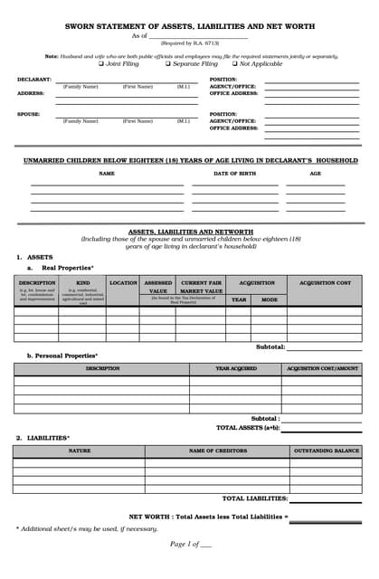 2015 saln form | DOC