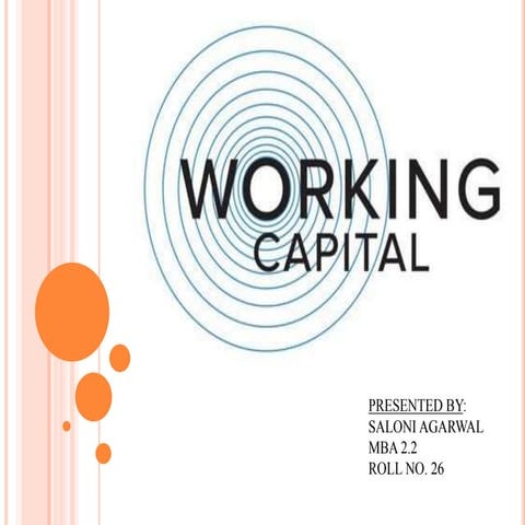 Working Capital | PPTX