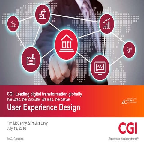 CGI Salon Series - User Experience Design, July 19, 2016, Los Angeles ...