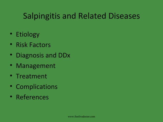 Parametritis/ Pelvic Cellulitis | PPTX