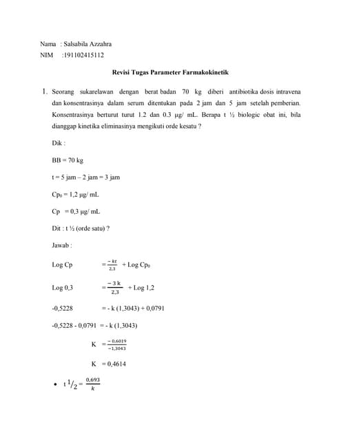 rumus pemberian obat melalui syringe pump | PDF