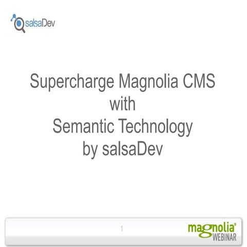 Supercharge Magnolia CMS with Semantic Technology by salsaDev | PPT ...
