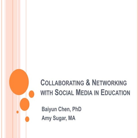 Collaborating & Networking with Social Media in Education | PPT