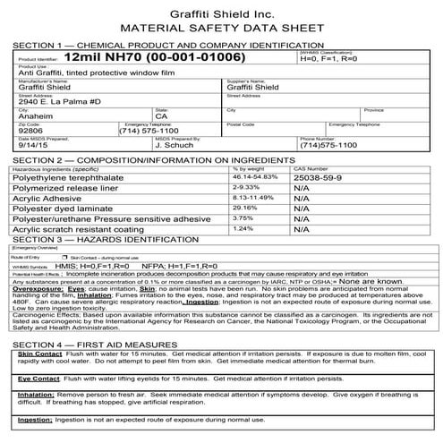 2015 msds tire lyna (2) | PDF