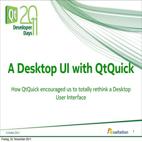 A Desktop UI with QtQuick | PPT