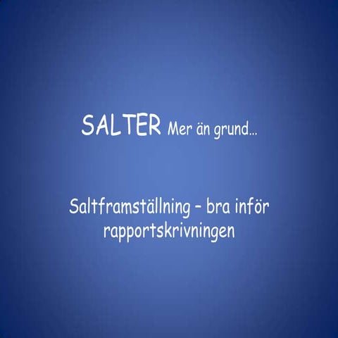 Salter 2 | PPT