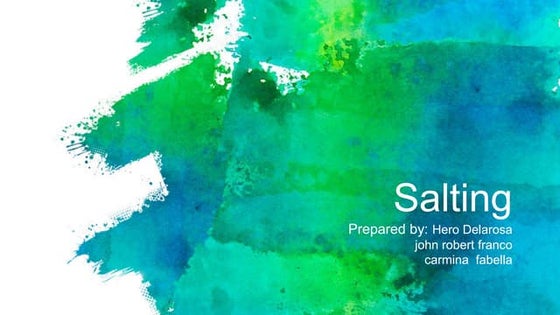 Methods of salting | PPT