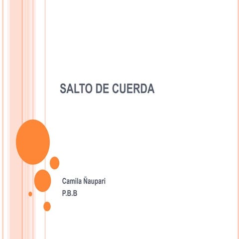 Salto de cuerda | PPTX