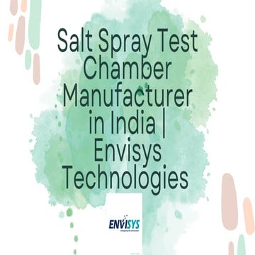 Envisys Technologies - Blowing Sand & Dust Test Chambers.pdf