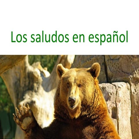 Saludos en español | PPT