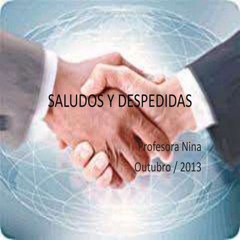 Saludos y despedidas | PPTX