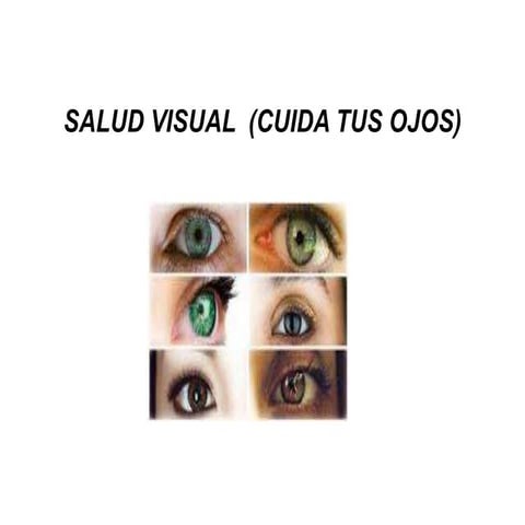 Salud visual (cuida tus ojos) | PPTX