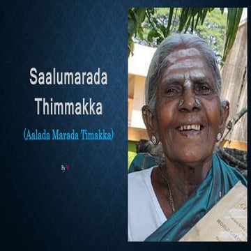 Salumarada thimakka byv | PPTX
