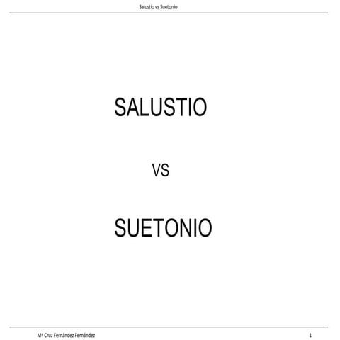 Salustio vs suetonio | PPT