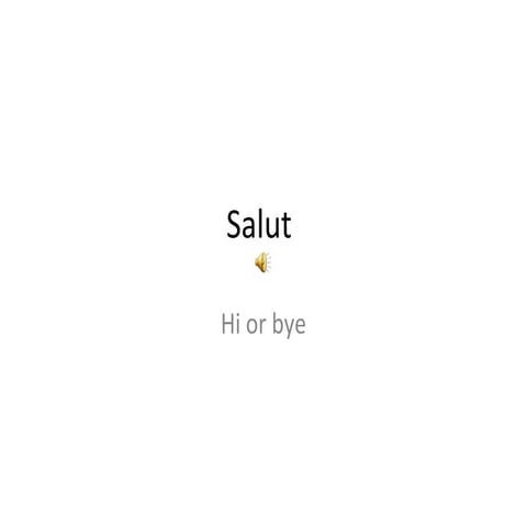 Salut | PPT