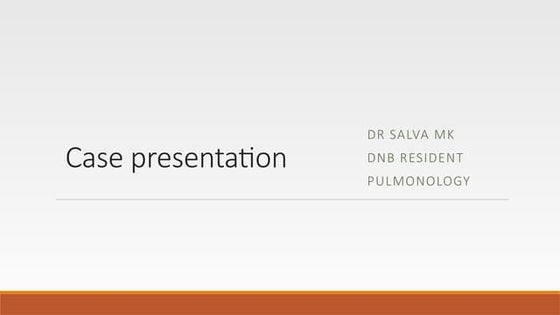 CASE PRESENTATION ON PNEUMONIA | PPT