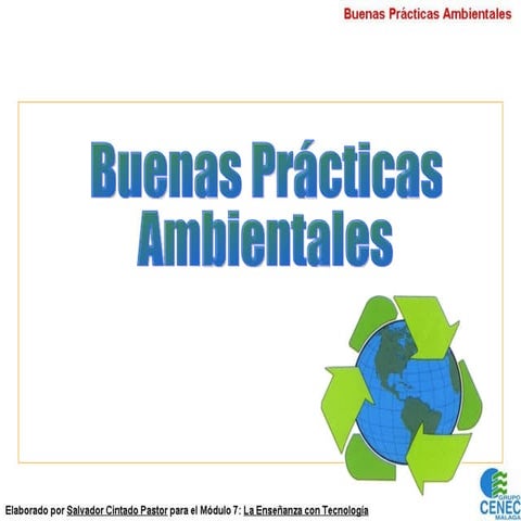 Buenas practicas ambientales | PPTX