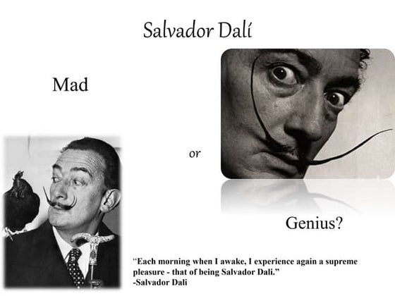Salvador dali for kids | PPTX | Fine Art