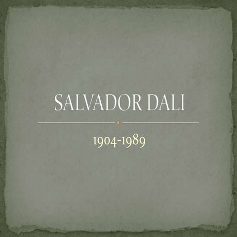 Salvador dali | PPT
