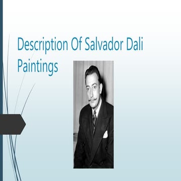 Salvador Dali Paintings | PPTX