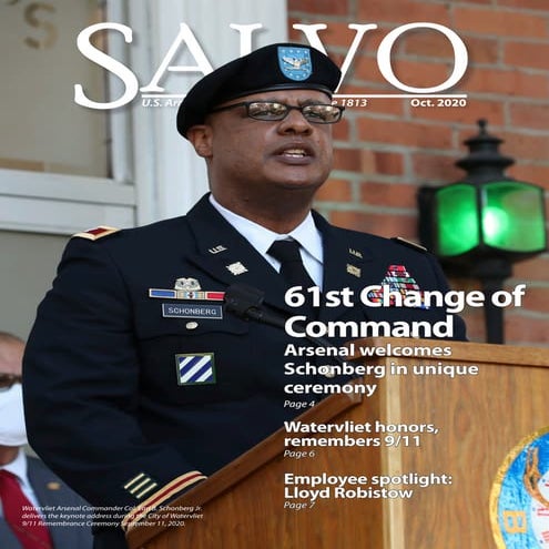 Newsletter from the U.S. Army's Watervliet Arsenal - October 2020 | PDF