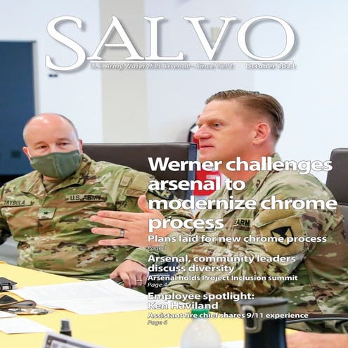 Newsletter from the U.S. Army's Watervliet Arsenal - October 2021 | PDF