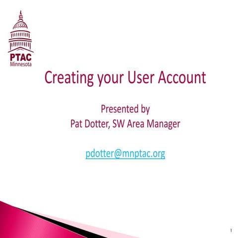 Sam creating your user account 4-30-13 | PDF