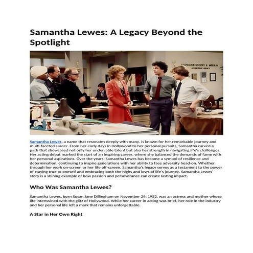 Samantha Lewes A Legacy Beyond the Spotlight.docx